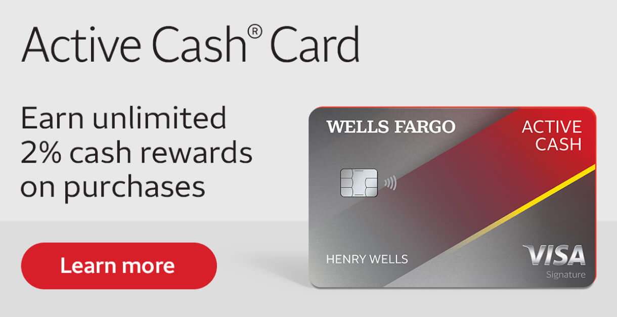Cash Back Credit Card - Active Cash Visa® Card Wells Fargo
